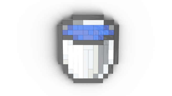 Minecraft - Water Bucket from BrickLink Studio [BrickLink]