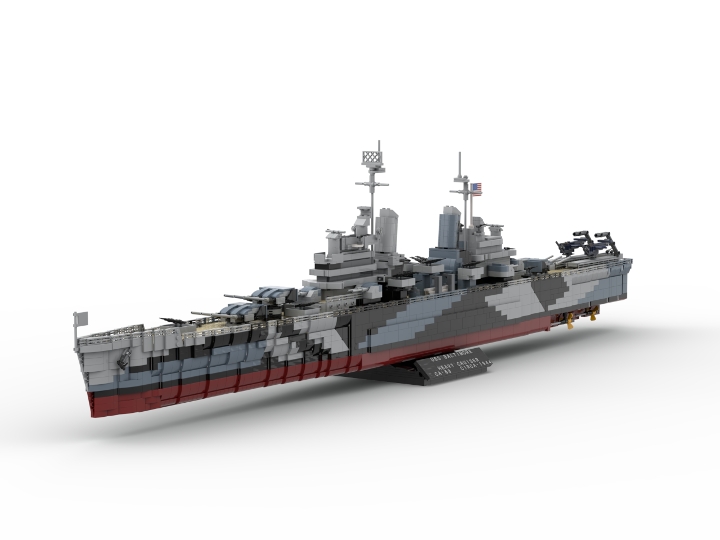 USS Baltimore (CA-68) 1944 Camouflaged from BrickLink Studio [BrickLink]