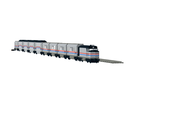 amtrak train from BrickLink Studio [BrickLink]