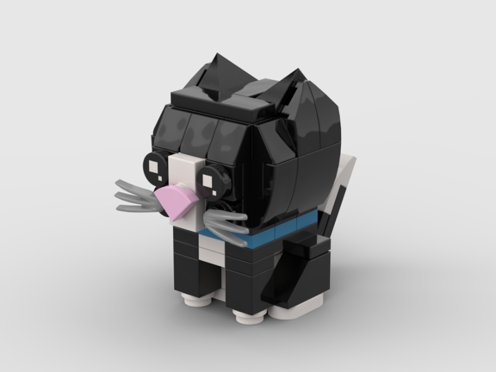 Tuxedo Cat from BrickLink Studio [BrickLink]