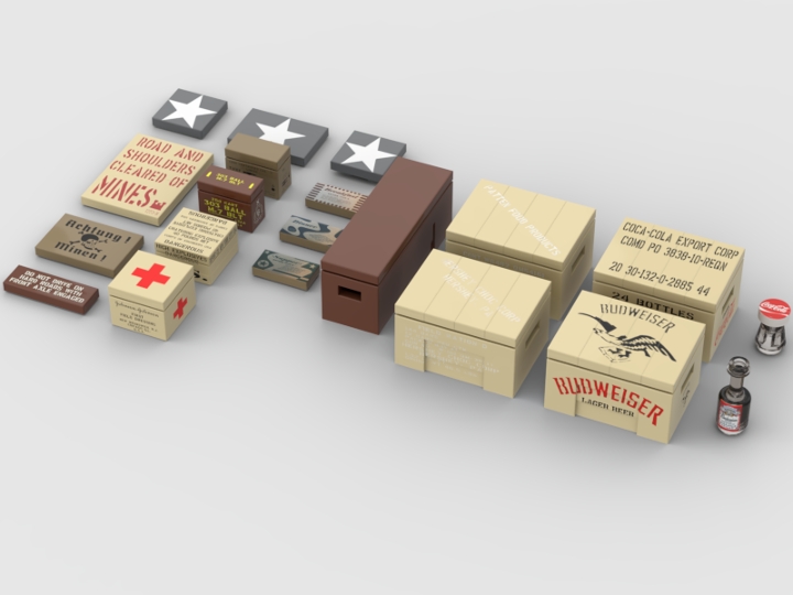 WW2 Parts Pack #1 from BrickLink Studio [BrickLink]