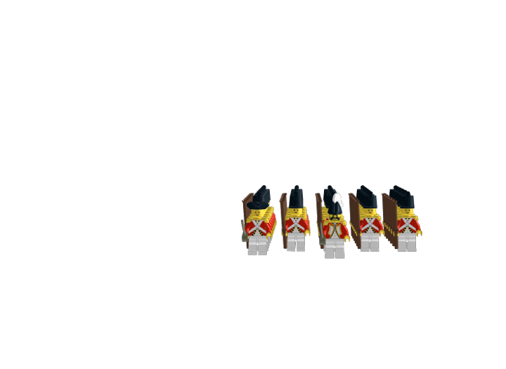 Redcoats from BrickLink Studio [BrickLink]