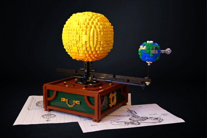LEGO Ideas | Working Orrery from BrickLink Studio [BrickLink]