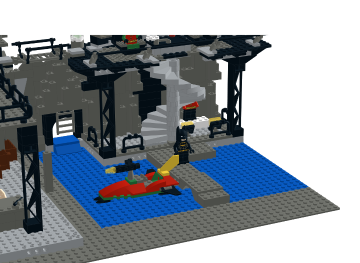 Batcave V1 (40 x 50) from BrickLink Studio [BrickLink]