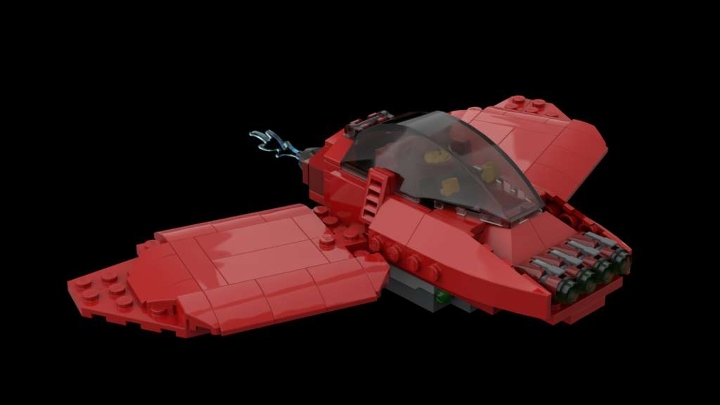 F668 "Red Baron II" Vampire Bat from BrickLink Studio [BrickLink]