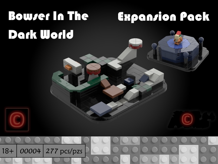 Miniature Bowser In The Dark World from BrickLink Studio [BrickLink]