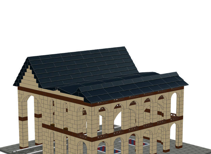 Train Station (arches) from BrickLink Studio [BrickLink]