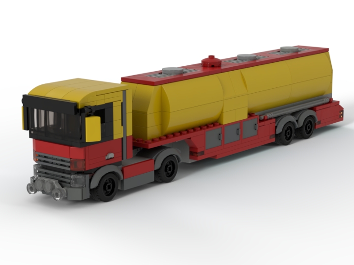 City Lorry with Petrol Tanker Trailer from BrickLink Studio [BrickLink]