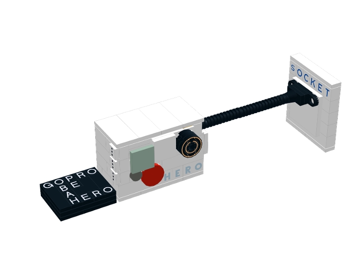 the original GoPro hero camera from BrickLink Studio [BrickLink]