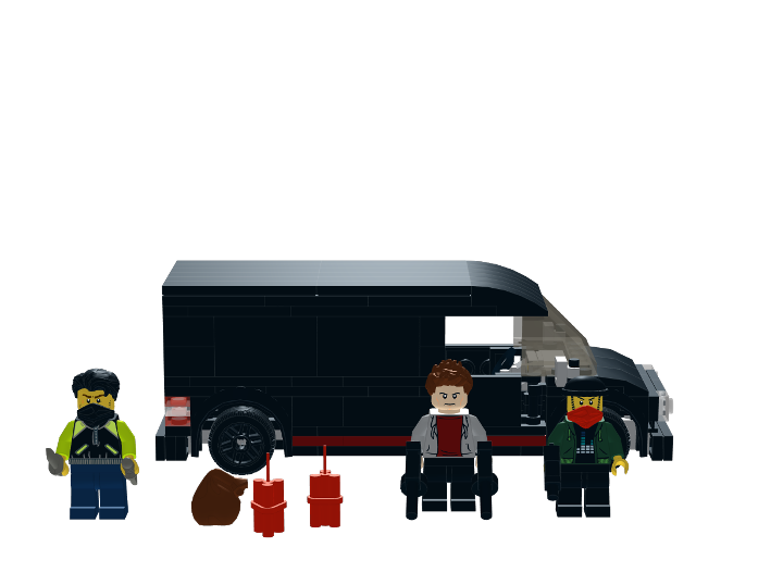 Black Van from BrickLink Studio [BrickLink]