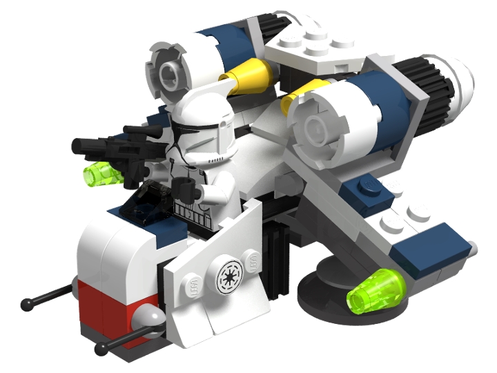 LAAT-C Republic Dropship Microfighter from BrickLink Studio [BrickLink]