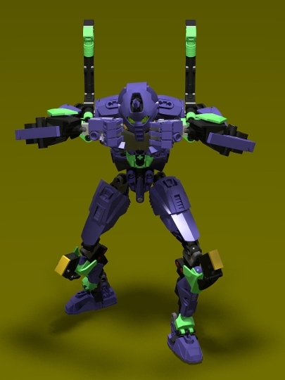 Bion Genesis Evanicle Unit 01 from BrickLink Studio [BrickLink]