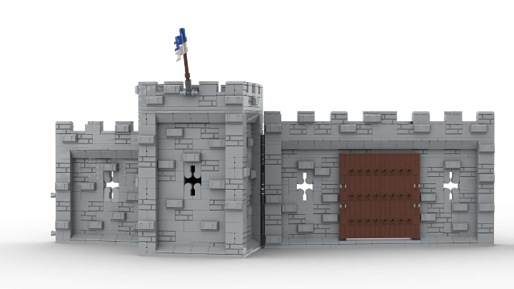 Castle Gate and Tower Segments from BrickLink Studio [BrickLink]