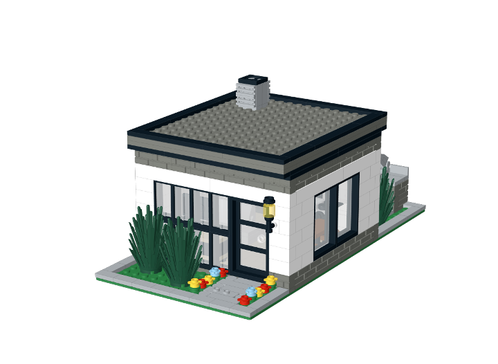 Small Modern Home from BrickLink Studio [BrickLink]