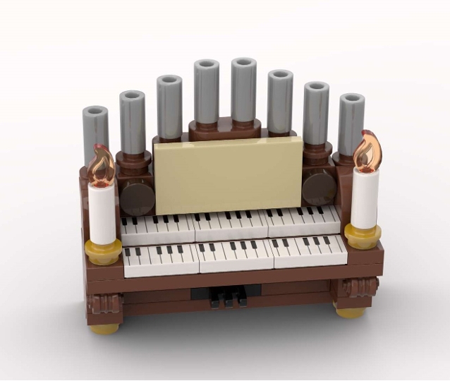 Pipe organ - piano from BrickLink Studio [BrickLink]