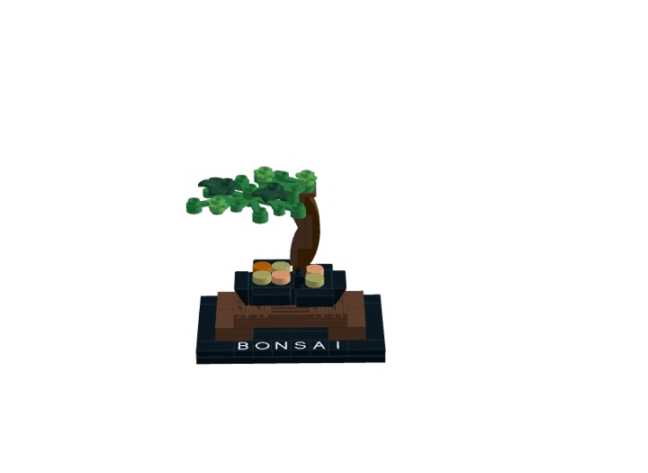 LEGO mini Bonsai from BrickLink Studio [BrickLink]