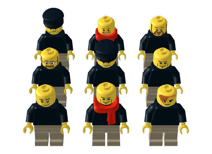 lego soldiers from BrickLink Studio [BrickLink]