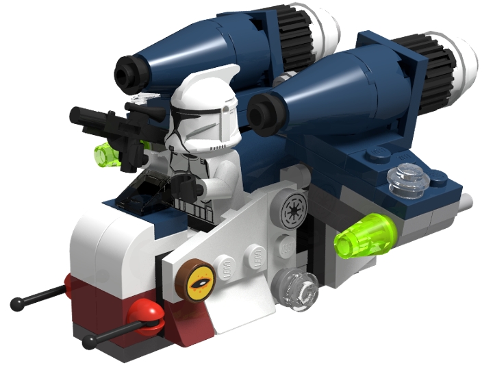 Muunilinst 10 LAAT Microfighter from BrickLink Studio [BrickLink]