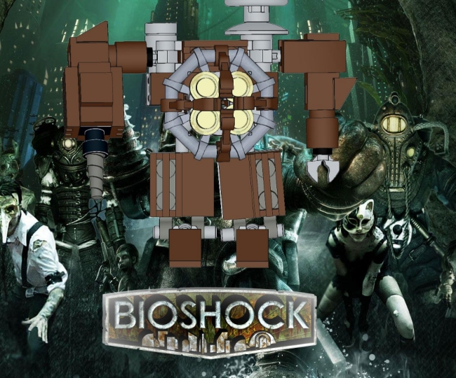 Bioshock: Big Daddy Figure from BrickLink Studio [BrickLink]