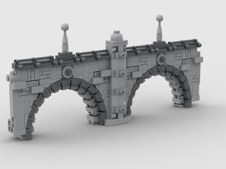 Stone Arch Bridge (WIP) from BrickLink Studio [BrickLink]