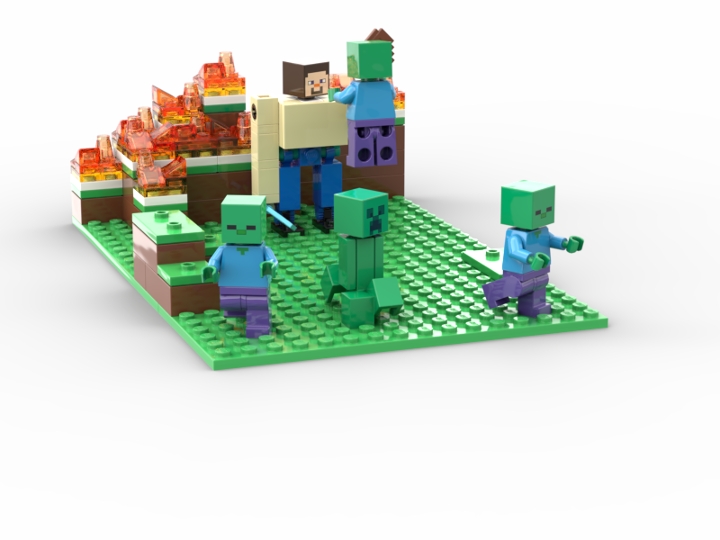 Buff Steve isn't real he cant hurt you. from BrickLink Studio [BrickLink]