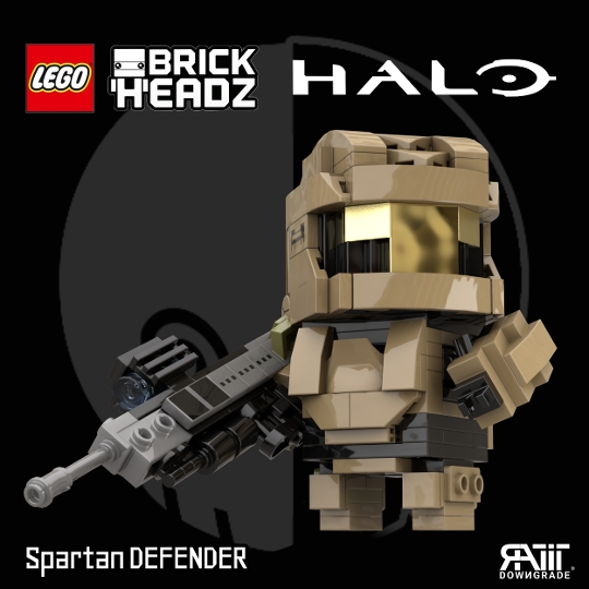 BRICKHEADZ HALO: Spartan DEFENDER from BrickLink Studio [BrickLink]