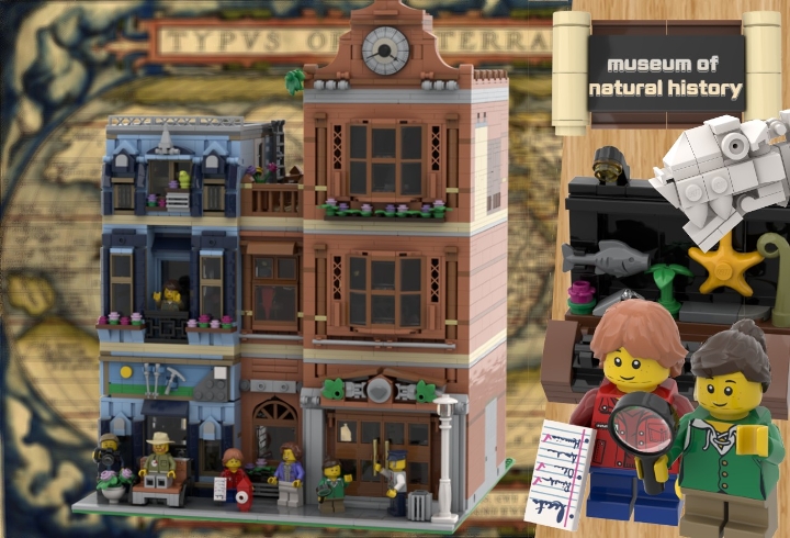 MODULAR MUSEUM OF NATURAL HISTORY from BrickLink Studio [BrickLink]