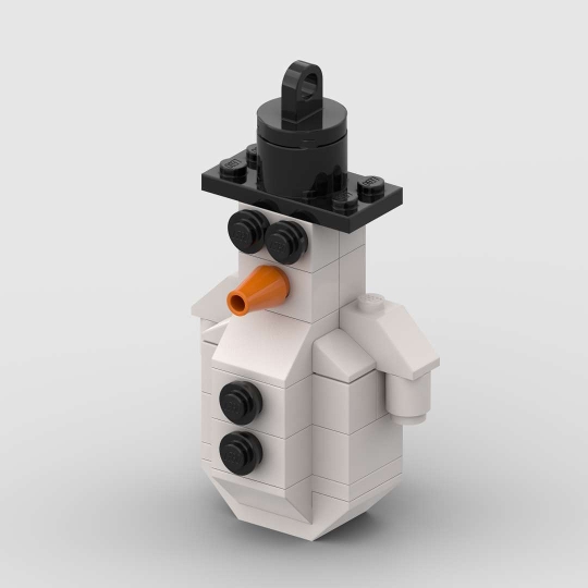 Snowman Bauble from BrickLink Studio [BrickLink]