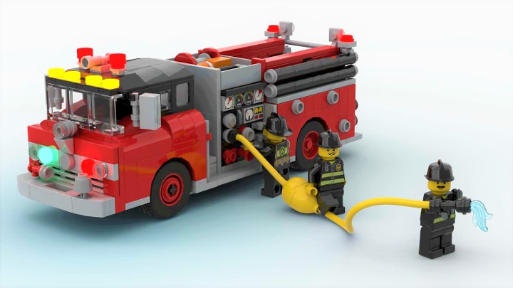 1960's Fire Engine from BrickLink Studio [BrickLink]