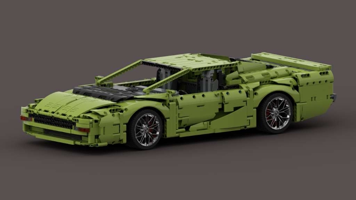 Jaguar xj220 from BrickLink Studio [BrickLink]