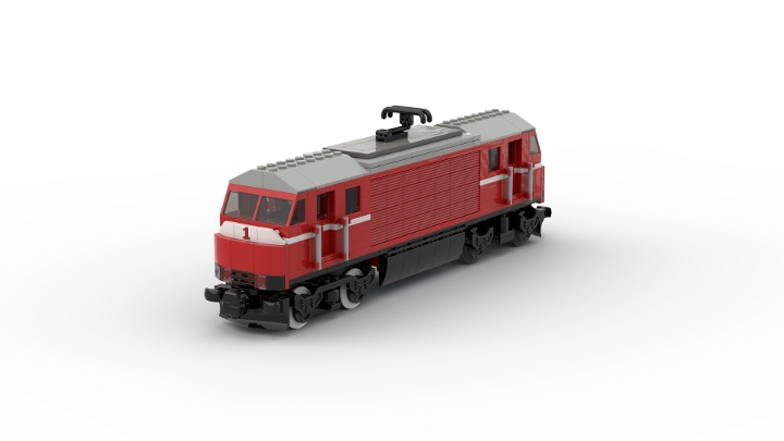Red loco from BrickLink Studio [BrickLink]