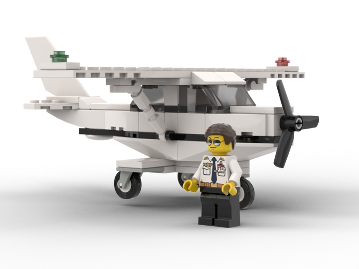 Cessna 152 inspired Aircraft from BrickLink Studio [BrickLink]