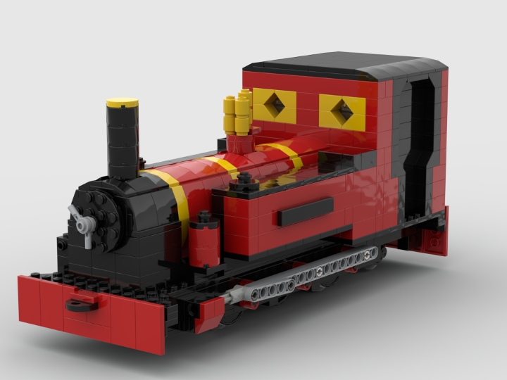 Red Steam Locomotive from BrickLink Studio [BrickLink]