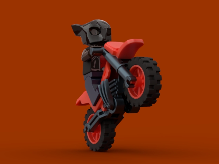Wolf Bike from BrickLink Studio [BrickLink]