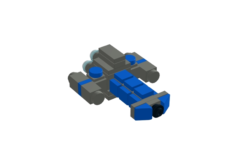 Mini StarCraft Battlecruiser from BrickLink Studio [BrickLink]