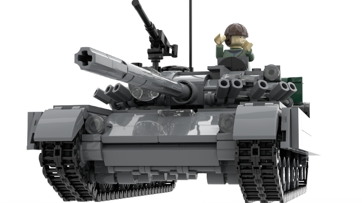 T-80B V2 from BrickLink Studio [BrickLink]