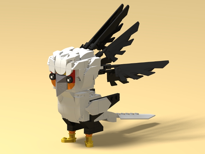 Secretary Bird Brick Head from BrickLink Studio [BrickLink]