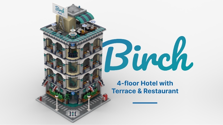 Corner Hotel from BrickLink Studio [BrickLink]