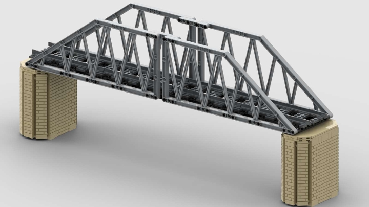 Raised train bridge from BrickLink Studio [BrickLink]