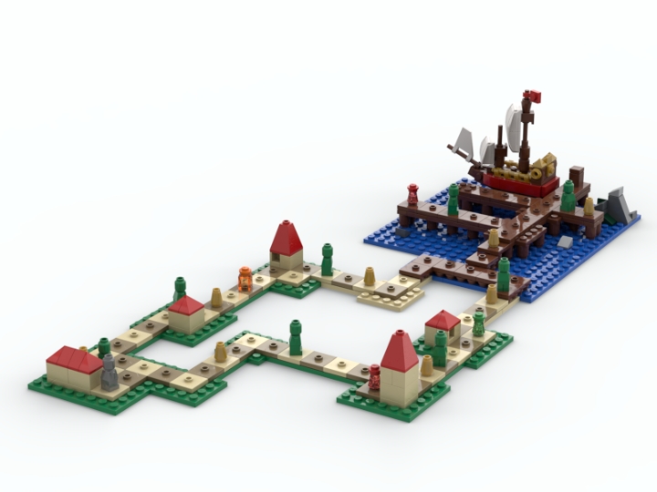 Heroica: Port of Drandora from BrickLink Studio [BrickLink]