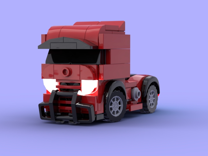 Red Cabover Truck from BrickLink Studio [BrickLink]