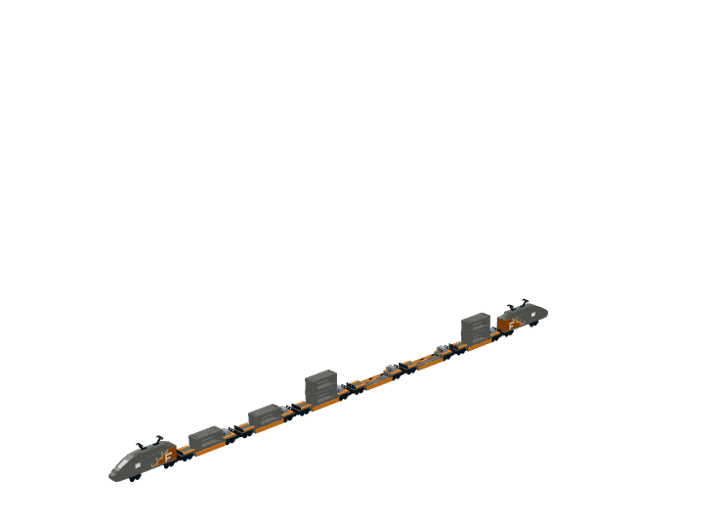 Flex Freight Train from BrickLink Studio [BrickLink]
