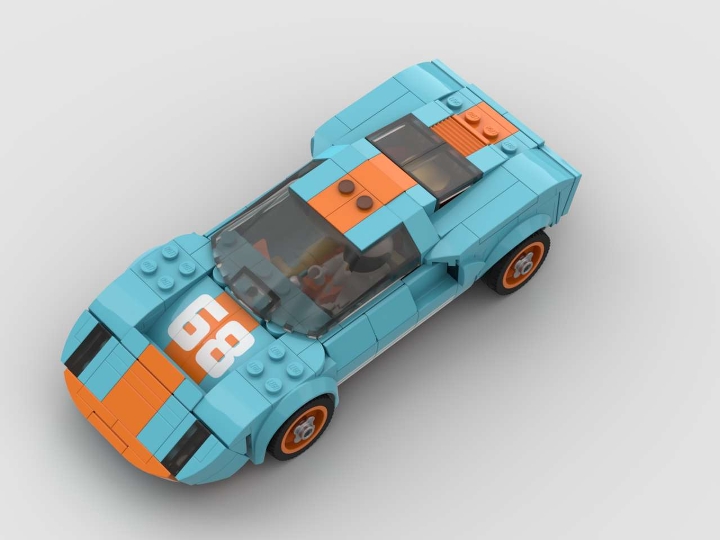 GT 40 mk1 from BrickLink Studio [BrickLink]