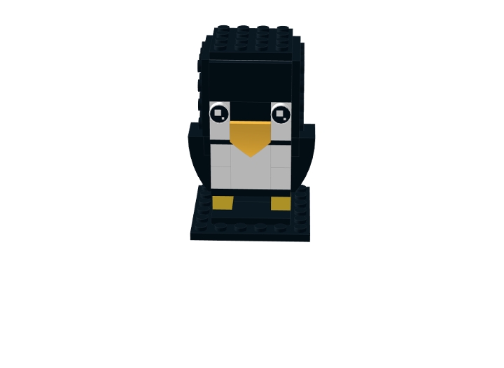 penguin brick head from BrickLink Studio [BrickLink]