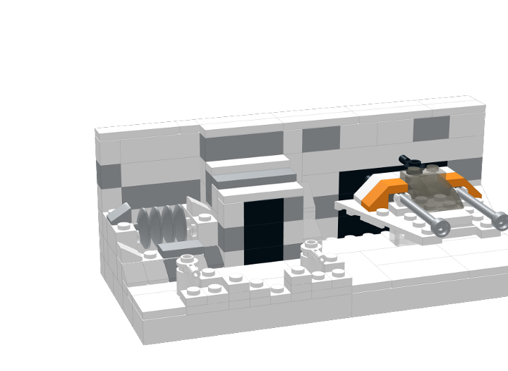 Hoth Base Mini Moc from BrickLink Studio [BrickLink]