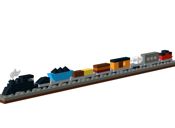 Micro Freight Train Steam Engine from BrickLink Studio [BrickLink]