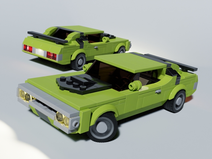 1971 Plymouth Road Runner from BrickLink Studio [BrickLink]