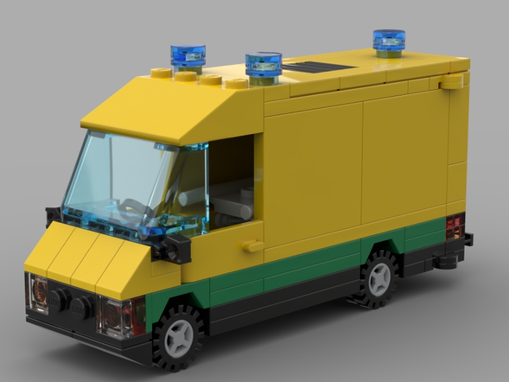Classic size Ambulance from BrickLink Studio [BrickLink]