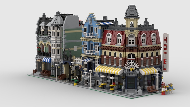 LEGO The Three Modulars from BrickLink Studio [BrickLink]
