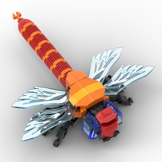 Insects II: Red Dragonfly from BrickLink Studio [BrickLink]